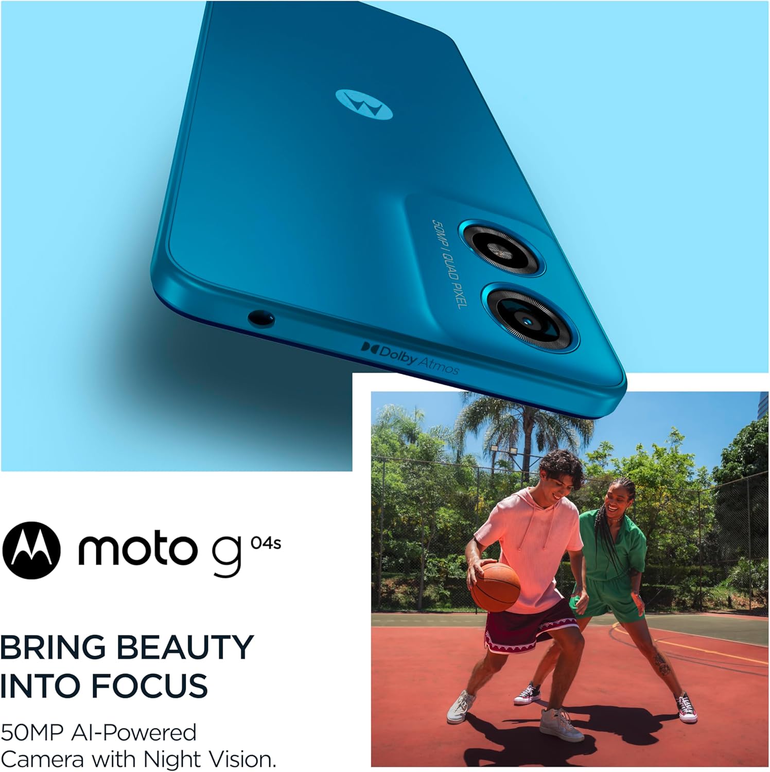 Смартфон Motorola Moto g04s Smartphone 6.6 Inch HD+ Display 50 MP ...