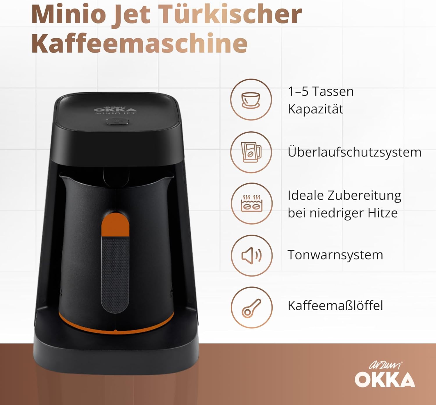 Кафемашина за турско кафе Arzum OKKA Minio - купи онлайн
